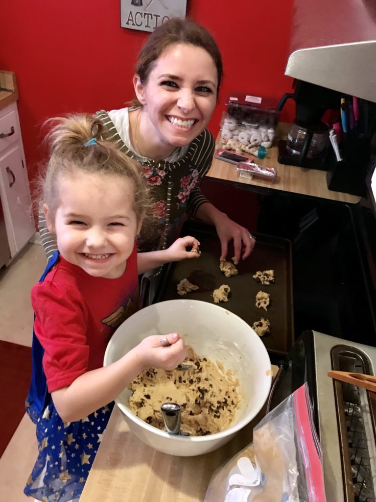 Favorite Chocolate Chip Cookie Recipe + Baking With Kids - thisaveragemom
