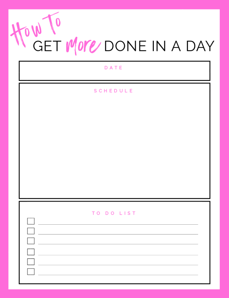 How to Get More Done in a Day - thisaveragemom